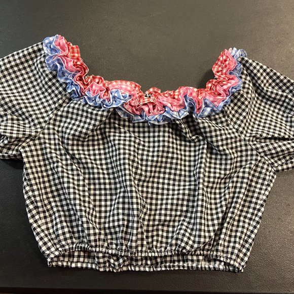 Rachel Antonoff | Tops | Rachel Antonoff Black And White Crop Top ...